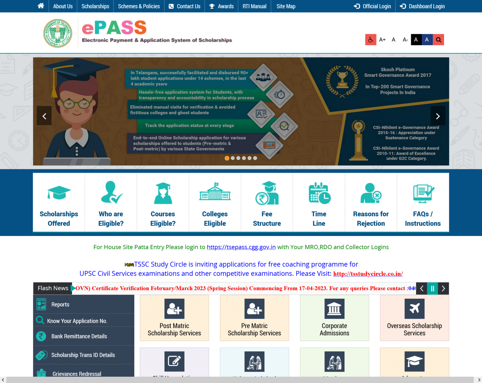 Electronic Payment & Application System of Scholarships (ePASS ...