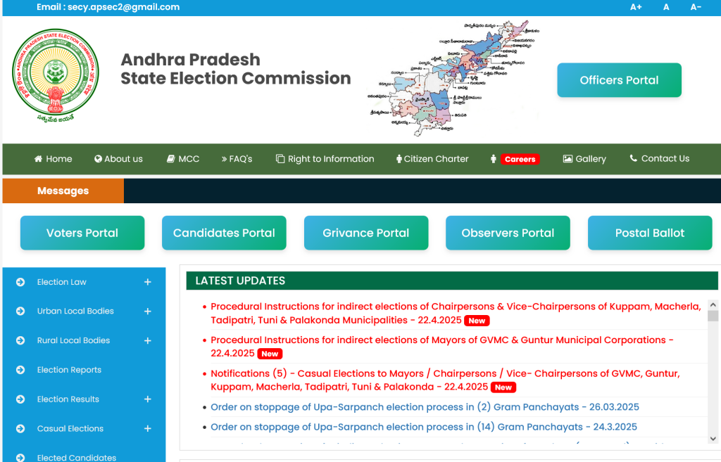 Election Management System for Andhra Pradesh State Election Commission (APSEC) (on-going ...